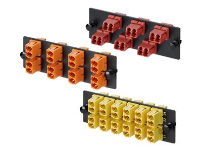 Panduit 6 Position Keyed LC Duplex Fiber Adapter Panel - FAP6WCGRDLCZ ...