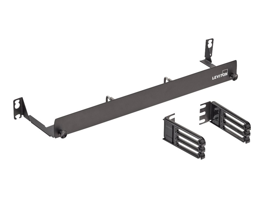 Leviton 1U Universal Fiber Patch Cord Cable Manager Tray - 5R1UX-CMT ...
