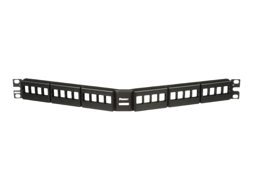 Panduit NetKey blank keystone patch panel - 1U - 19" - NKFPA24 - Patch ...