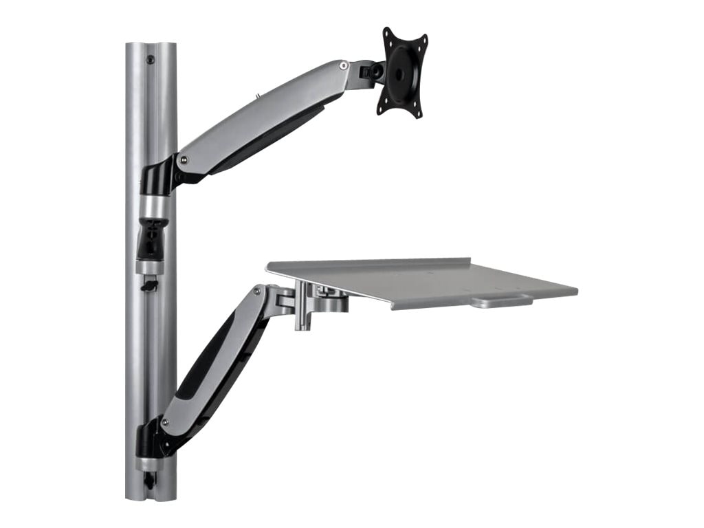 Eaton Tripp Lite Series Adjustable Height Wall Mount Sit Stand Workstation Single Display mounting kit for LCD