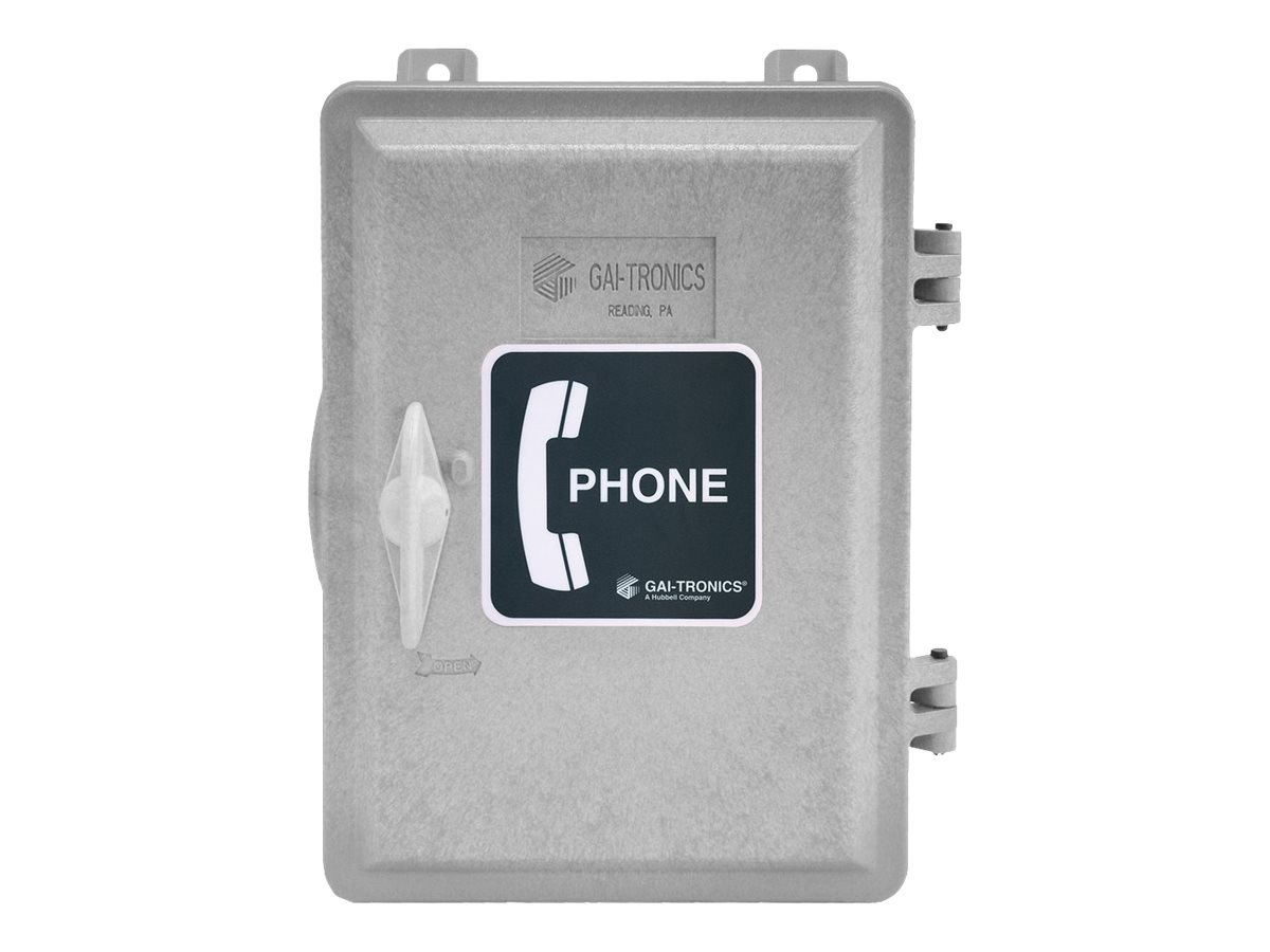 GAI-Tronics NEMA 4X VoIP Rugged Handset Telephone - Gray - 354-700 ...