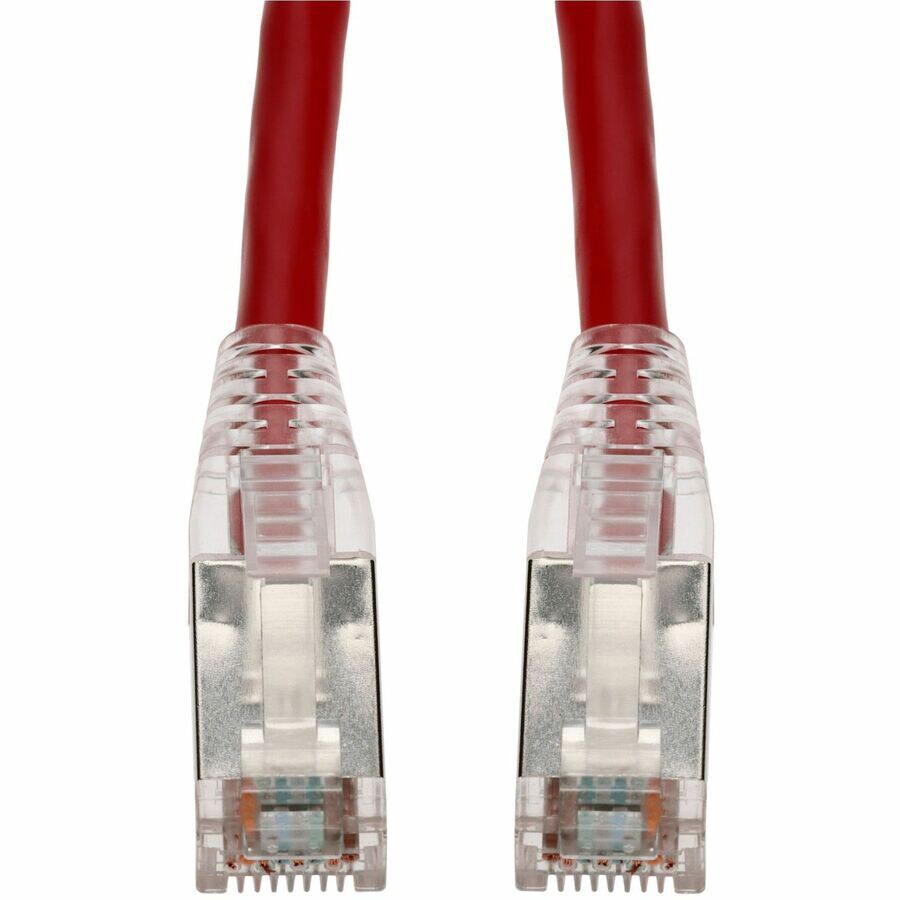 Proline 10ft Red CAT 6 Shielded PVC Ethernet Cable Snagless Easy Clear ...