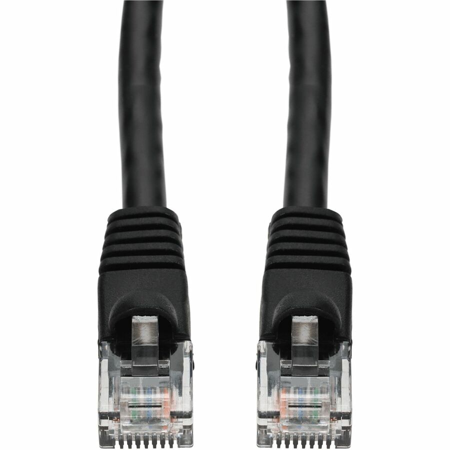 Proline 2ft Black CAT6A PVC Ethernet Cable Snagless Bubble Boot RJ-45 M ...