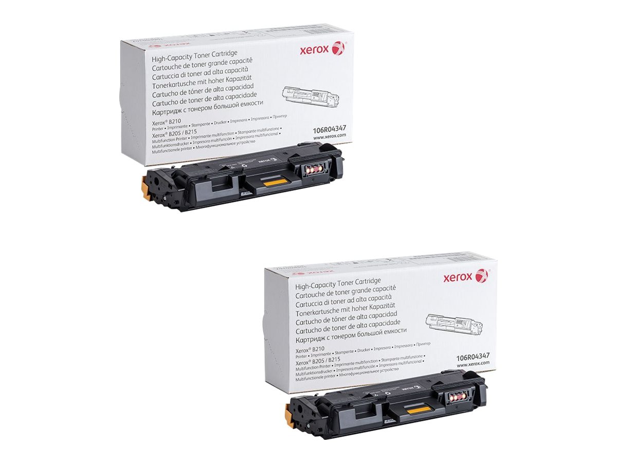 Xerox - 2-pack - High Capacity - black - original - toner - B205-B210 ...