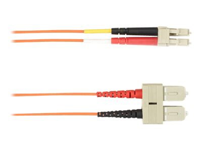 Black Box patch cable - 1 m - orange - FOCMR62-001M-SCLC-OR - Fiber Optic Cables - CDW.com
