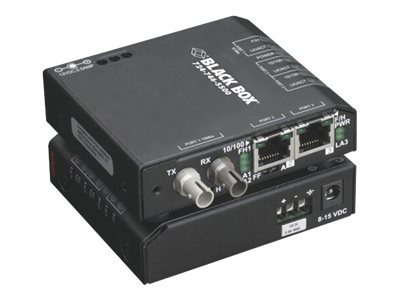 Black Box Extreme Media Converter Switch 12-VDC - fiber media converter ...