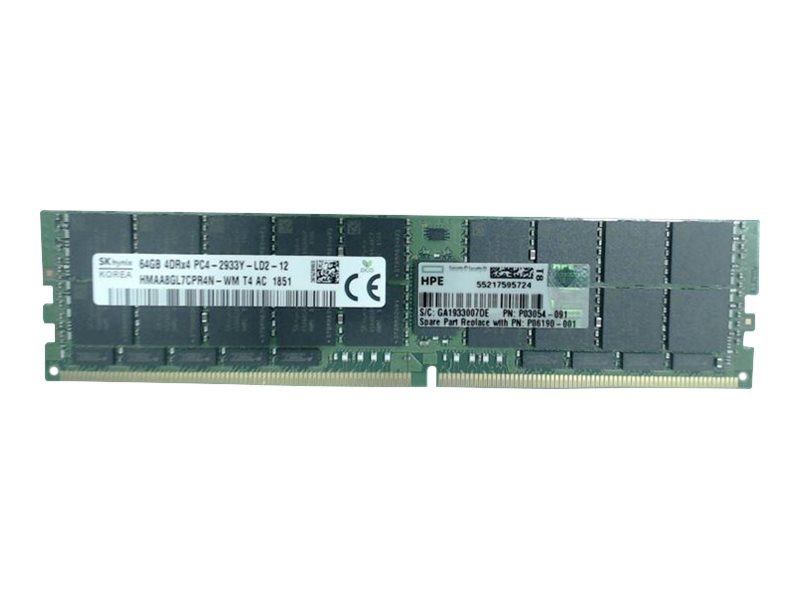HPE SmartMemory - DDR4 - module - 64 GB - LRDIMM 288-pin - 2933 MHz / PC4-2 - P00926-H21 ...