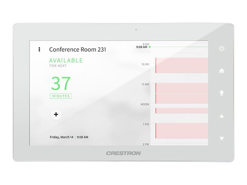 Crestron Room Scheduling Touch Screen TSS-7-W-S - room manager - TSS-7 ...