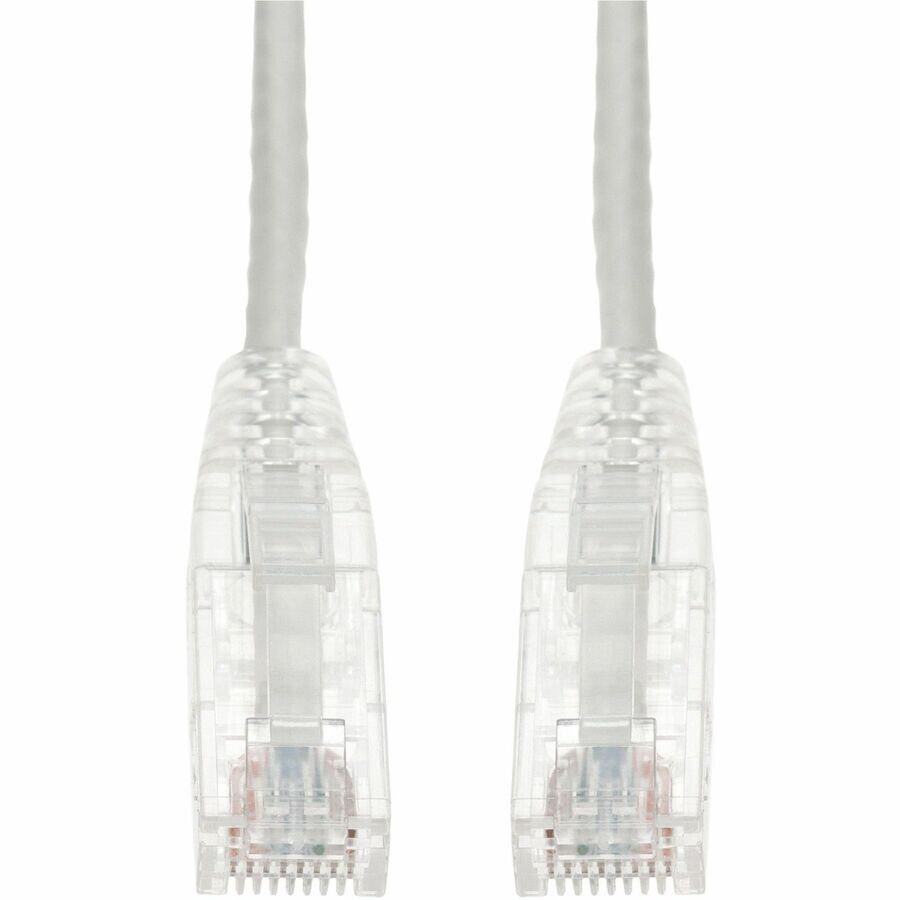 Proline 6in White CAT 6 Slim PVC Ethernet Cable Snagless Clear-Claw RJ ...