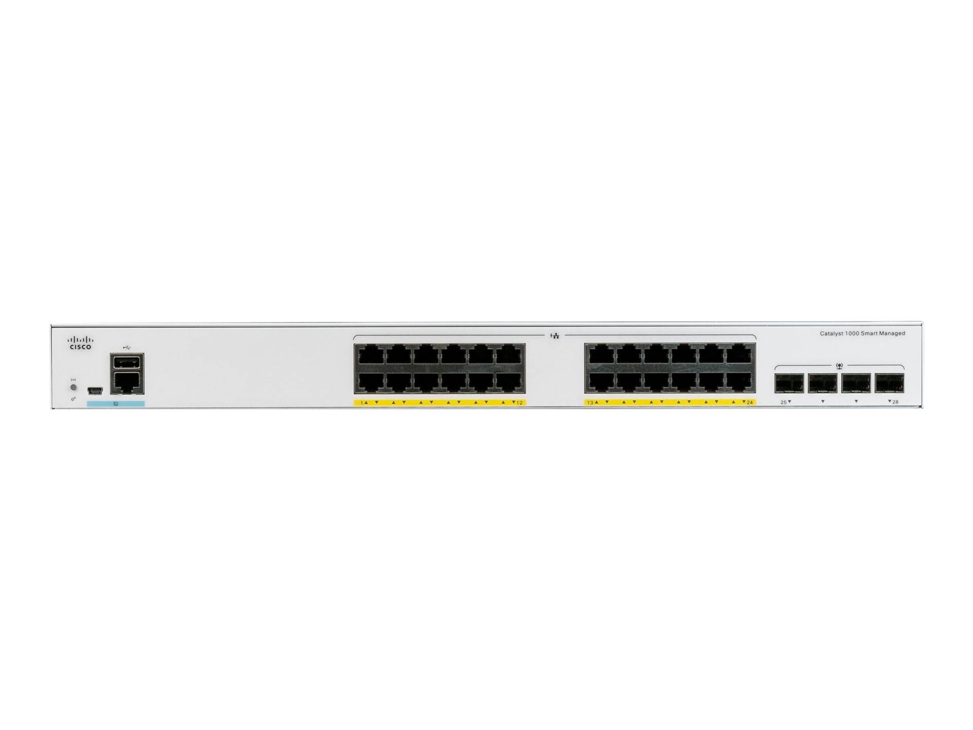 Cisco Catalyst 1000-24T-4X-L - switch - 24 ports - managed - rack-mountable - C1000-24T-4X-L ...