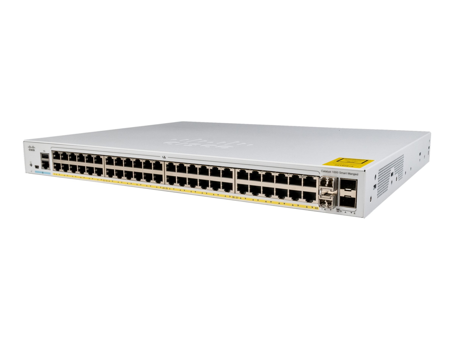 Cisco Catalyst 1000-48T-4X-L - switch - 48 ports - managed - rack ...