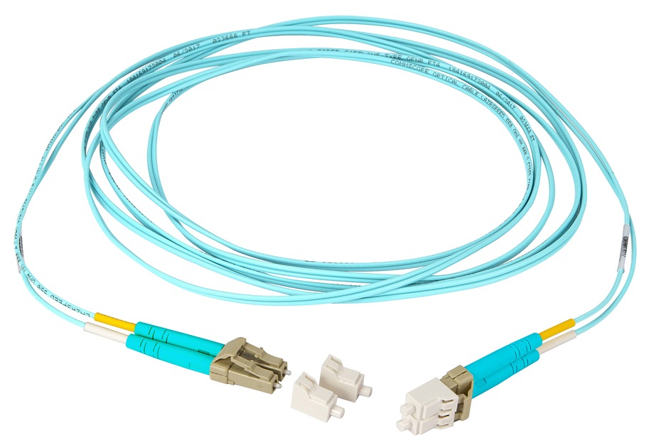CommScope LazrSPEED 144m LC to LC Duplex Fiber Patch Cord - Aqua ...