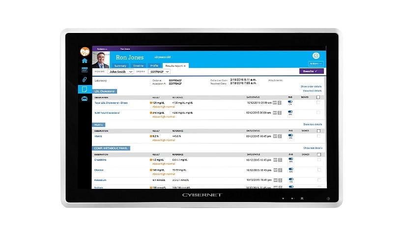 Cybernet CyberMed 24" Medical Monitor with Hot Swap Battery Technology ...