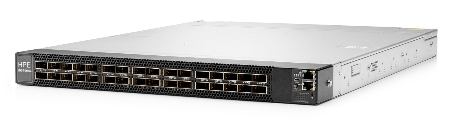 HPE SN3700cM 100GbE 32QSFP28 Switch - M-Series - switch - 32 ports ...