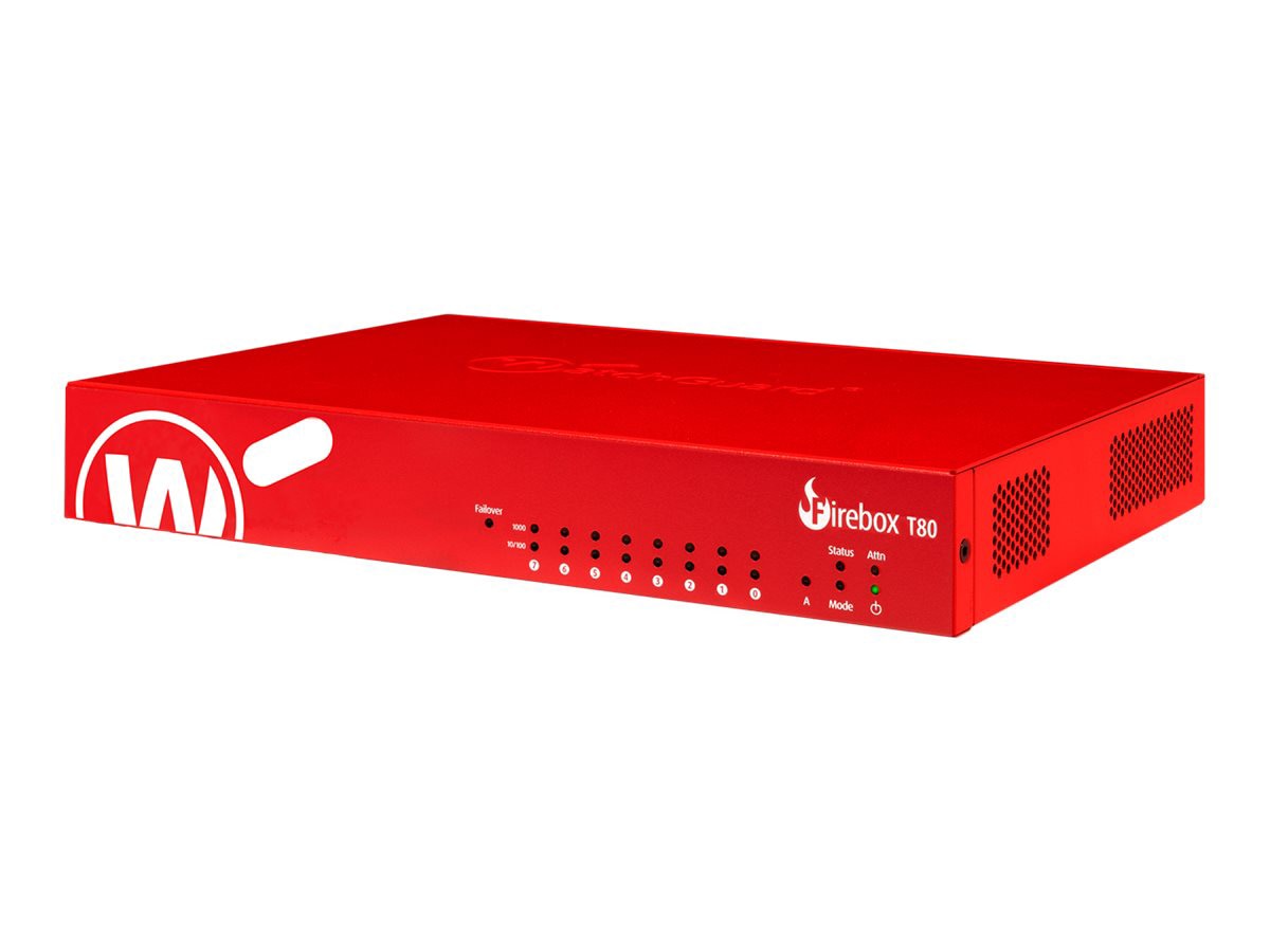 WatchGuard Firebox T80 - security appliance - with 3 years Total ...