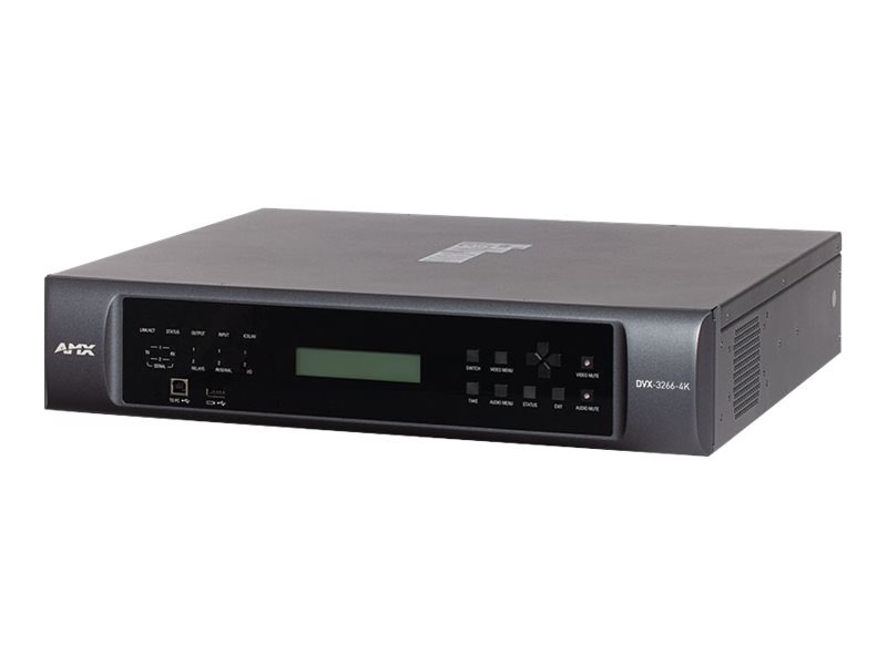 AMX Enova DVX-3266-4K 8x2 matrix switcher / scaler / audio DSP / audio ...