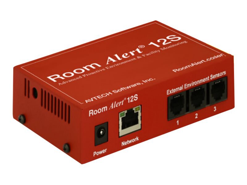 AVTECH Room Alert 12SR - environment monitoring device - RA12S-DAP-RAS ...