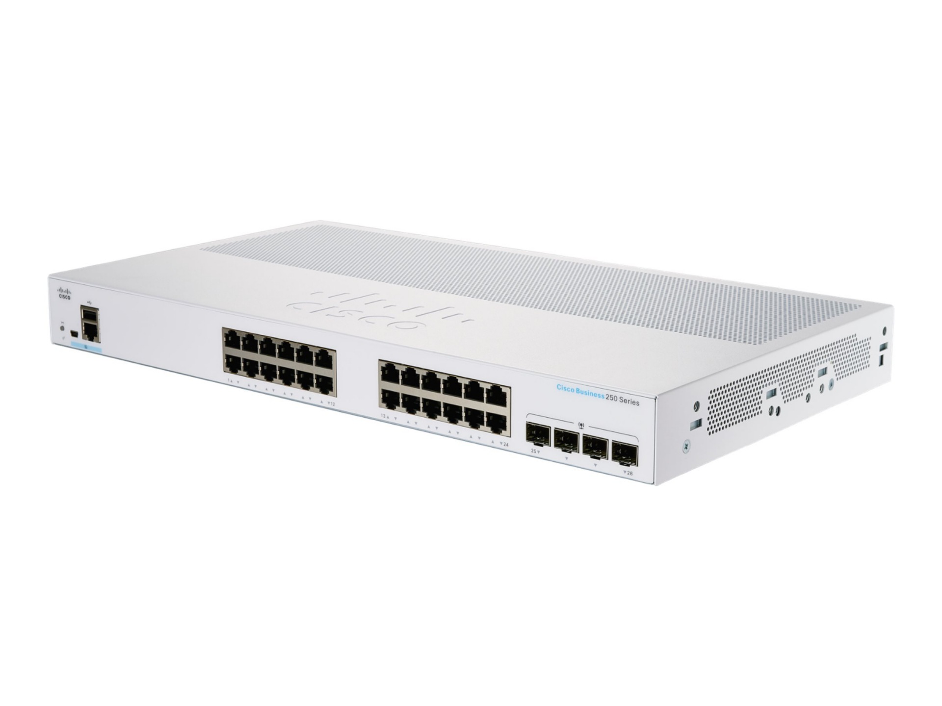 Cisco Business 250 Series CBS250-24T-4G - switch - 28 ports - smart - rack-mountable - CBS250 ...
