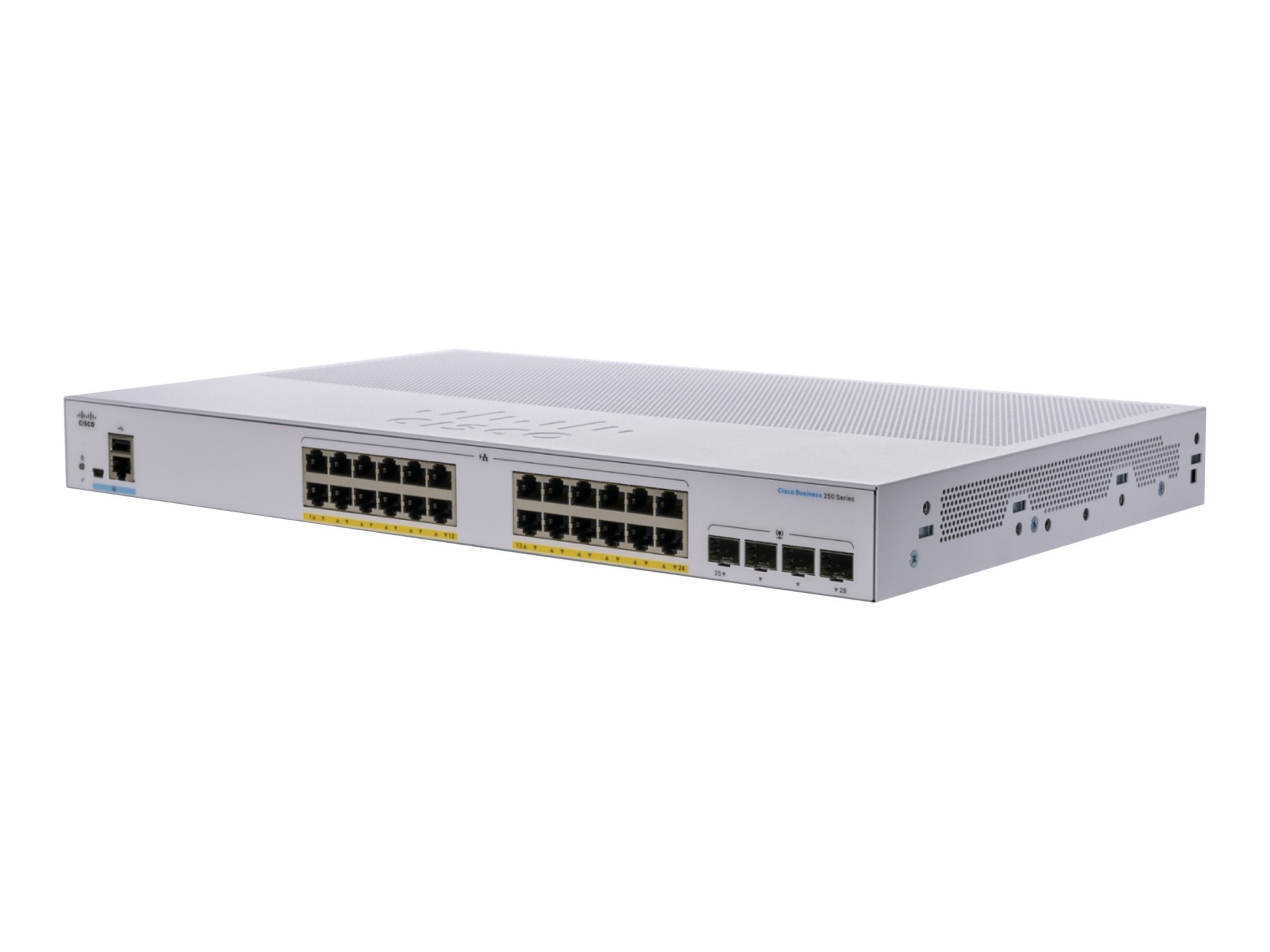 Cisco Business 250 Series CBS250-24P-4G - switch - 28 ports - smart - rack-mountable - CBS250 ...