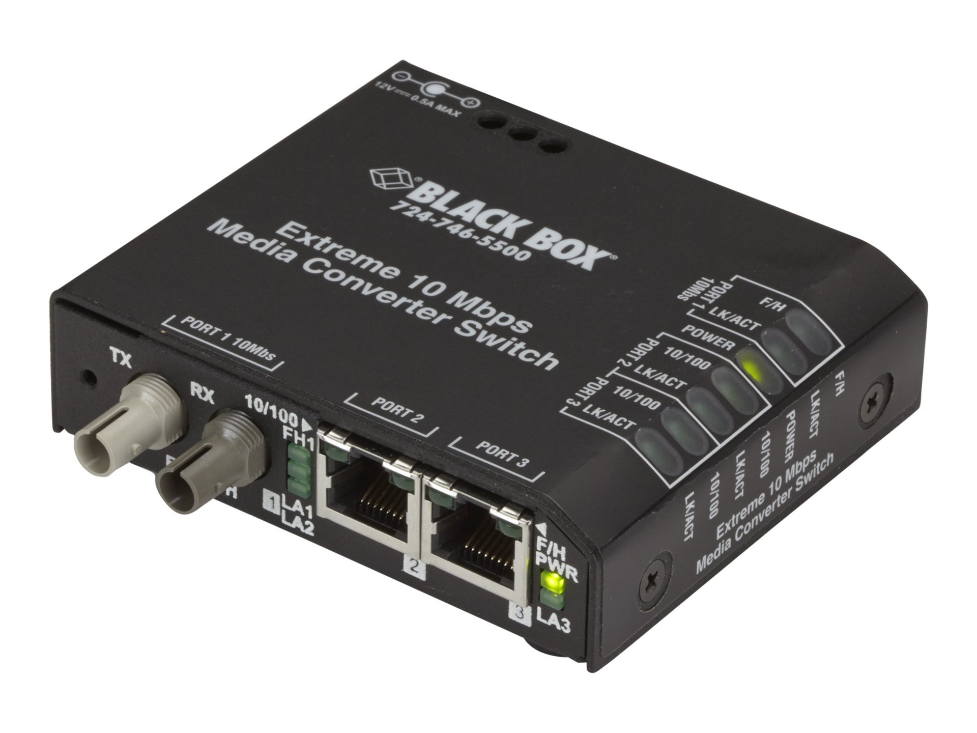 Black Box Extreme Media Converter Switch - switch - LBH110A-P-ST