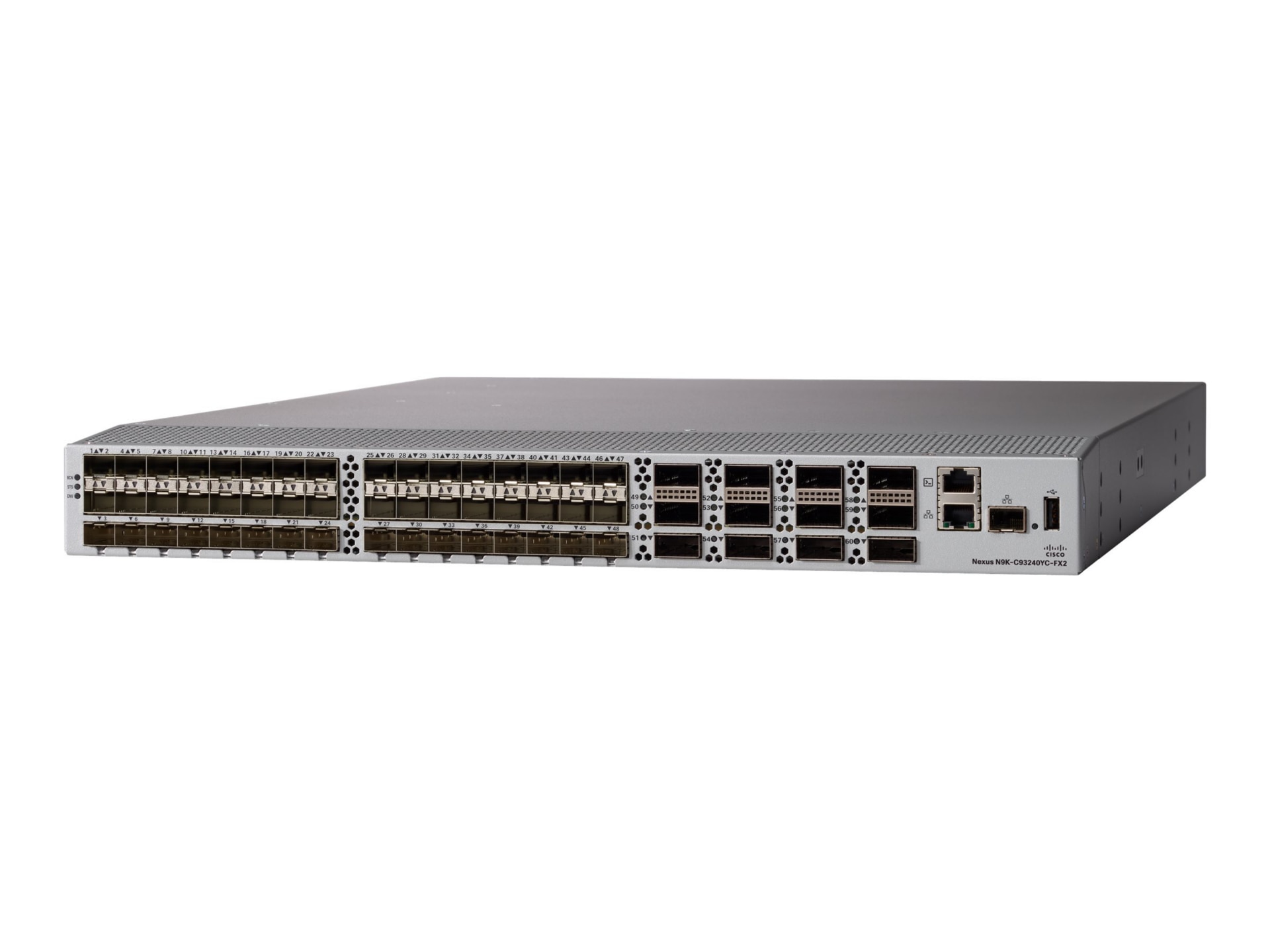 Cisco Nexus 93240YC-FX2 - switch - 48 ports - managed - rack-mountable ...