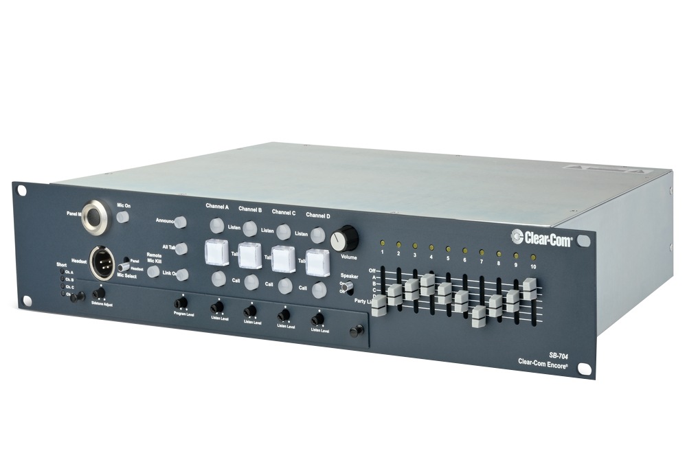 Clear-Com Encore Four-Channel Switchboard Main Station - SB-704 - Phone ...