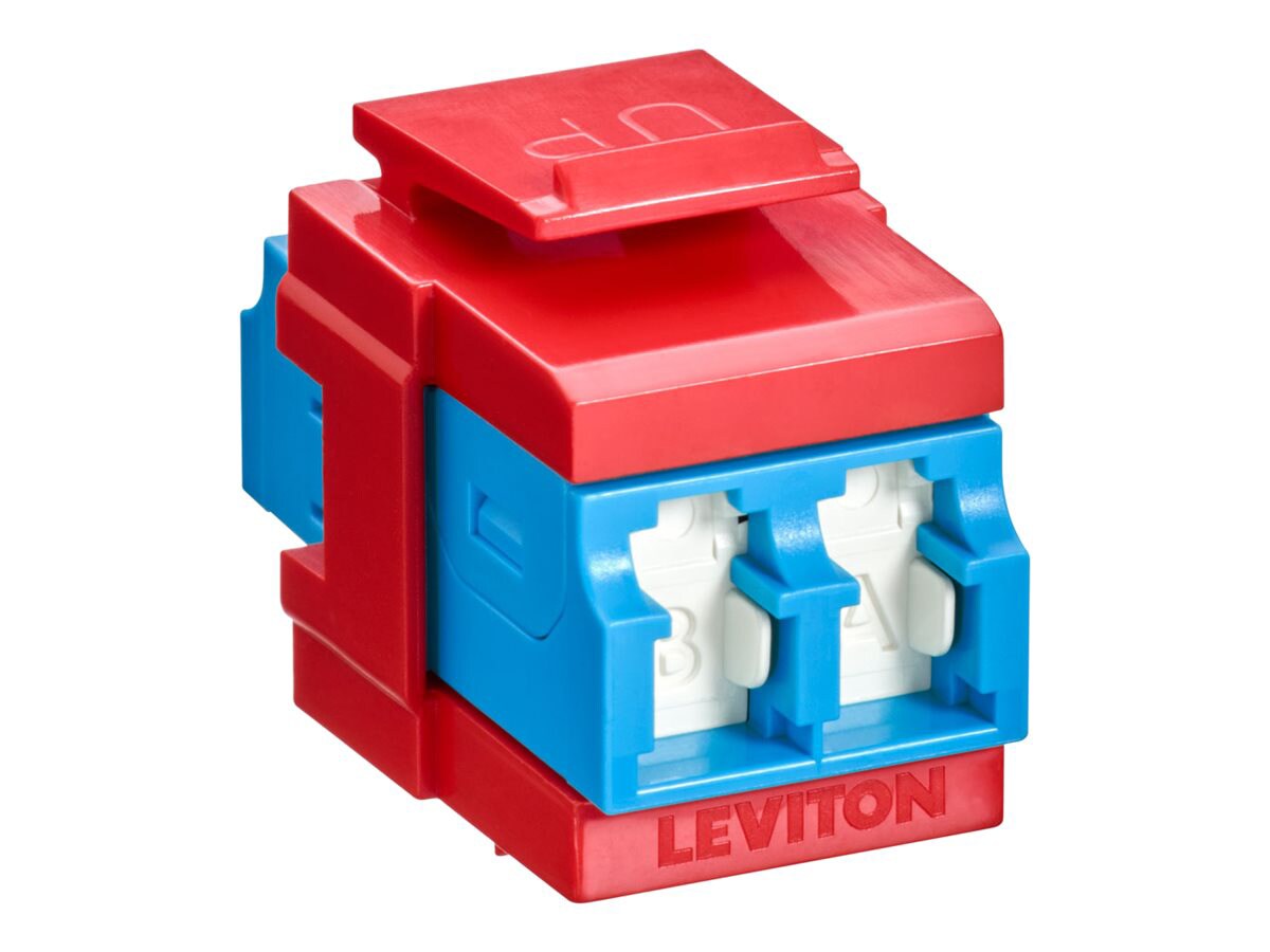 Leviton QuickPort Fiber Optic Adapter - modular insert - 41086-SLR