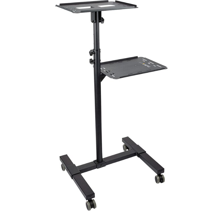 StarTech Mobile Projector and Laptop Stand Height Adjustable AV Presentation Cart 22lb Shelf ADJPROJCART Monitor Stands CDW