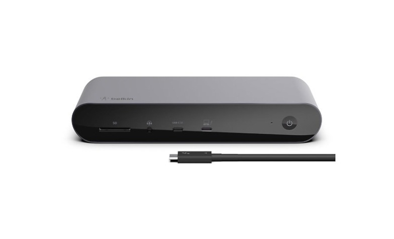Belkin Thunderbolt 4 Docking Station 40 Gbps 90W 1xUSB C 4xUSB A 2xTB4 2xHDMI 1xEthernet 8K Grey