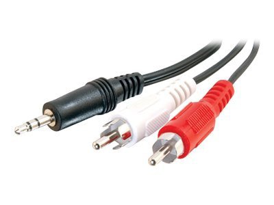C2G Value Series 6ft Value Series One 3.5mm Stereo Male to Two RCA ...