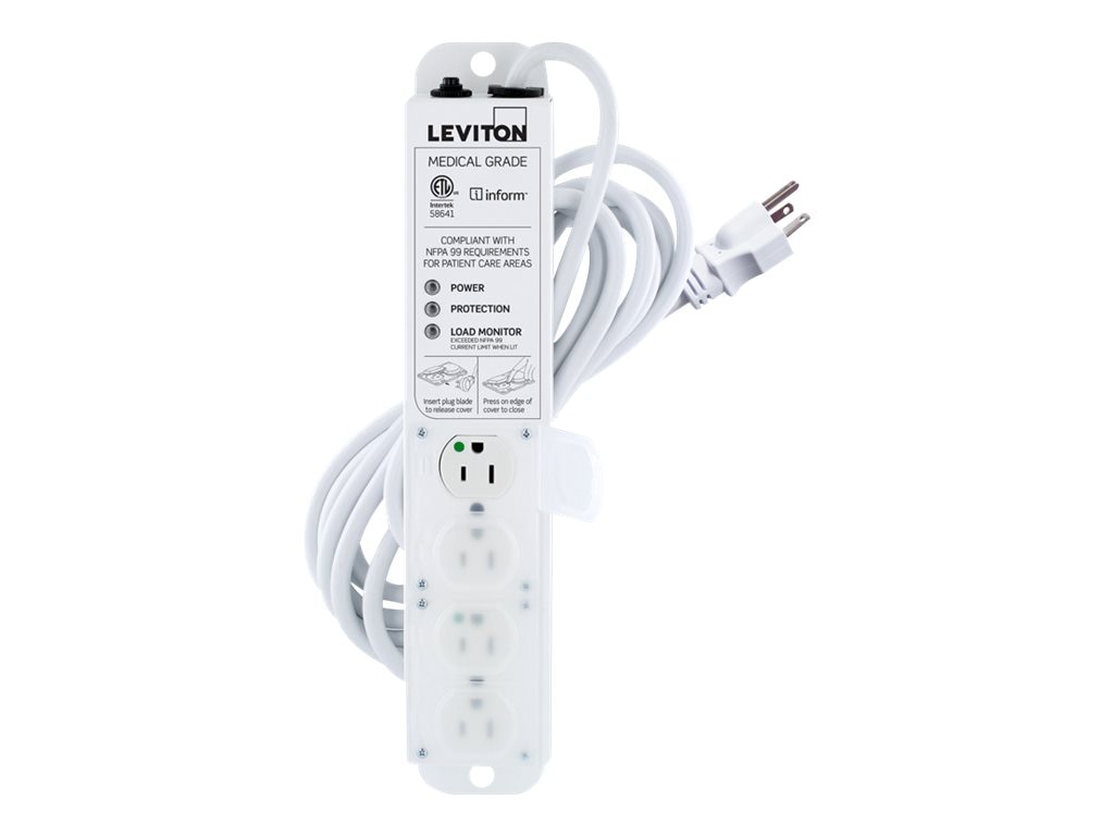 Leviton - power strip - 53C4M-1S5 - Power Strips & Surge Protectors ...