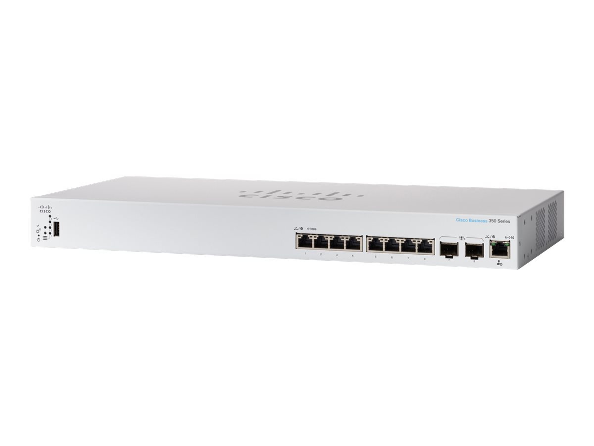 Cisco Business 350 Series 350-8XT - switch - 8 ports - managed - rack ...