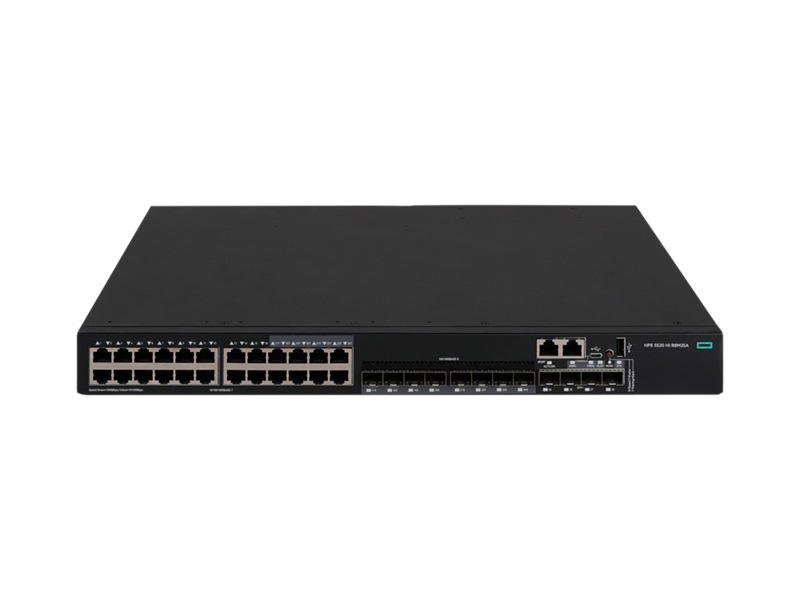 HPE FlexNetwork 5520 24G 4SFP+ HI 1-slot Switch - switch - 24 ports - managed - rack-mountable ...