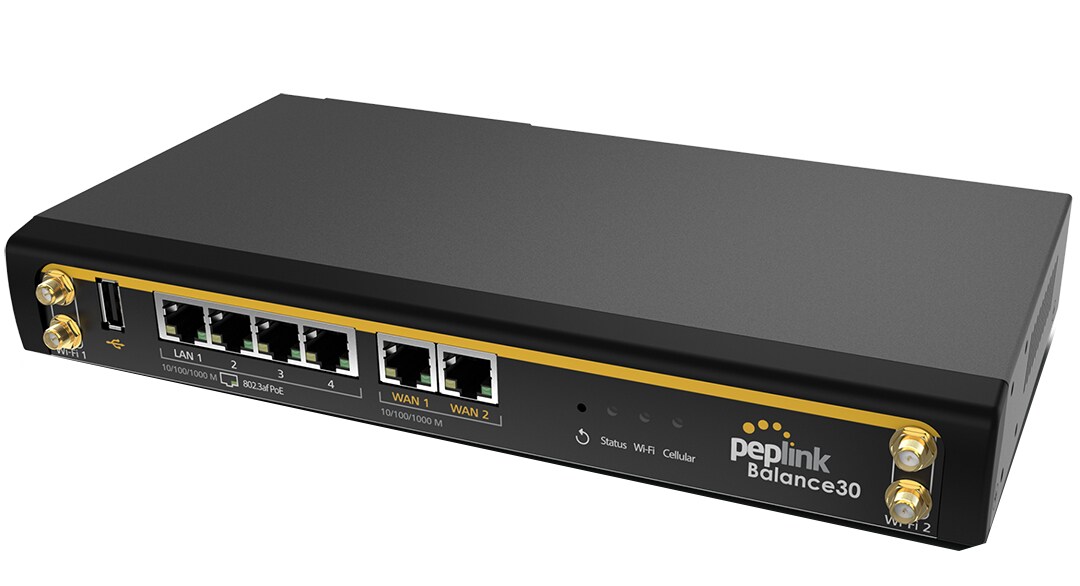 Peplink Pepwave Balance 30 Pro LTEA Branch Router with Antenna - BPL-031-LTEA-W-T