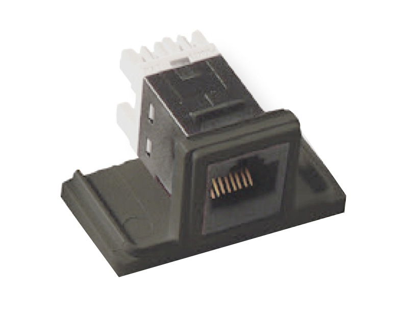 CommScope CAT6 Undercarpet Modular Jack - Black - 1933377-1