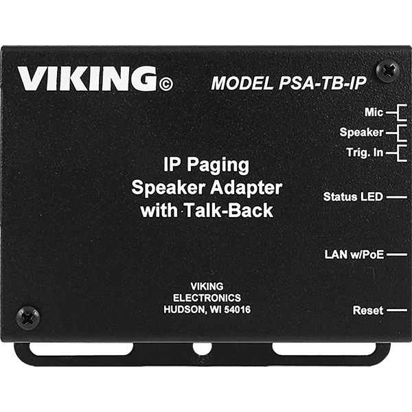 Viking PSA-TB-IP - audio interface adapter for paging system - with ...