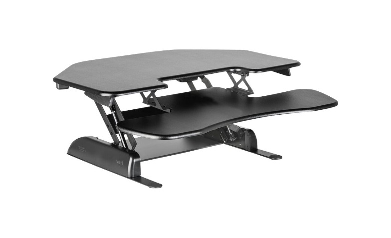 VARIDESK Cube Corner 36 stand for 2 monitors 49362 Sit Stand Desks CDW