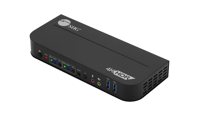 SIIG 2x1 HDMI 4K HDR KVM USB 3.0 Switch - KVM / audio / USB switch - 2 ... SIIG 2x1 HDMI 4K HDR KVM USB 3.0 Switch - KVM / audio / USB switch - 2 ...