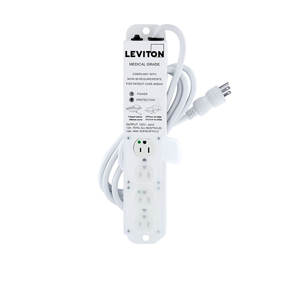 Leviton - power strip - medical grade - 5304M-1S7 - Power Strips ...
