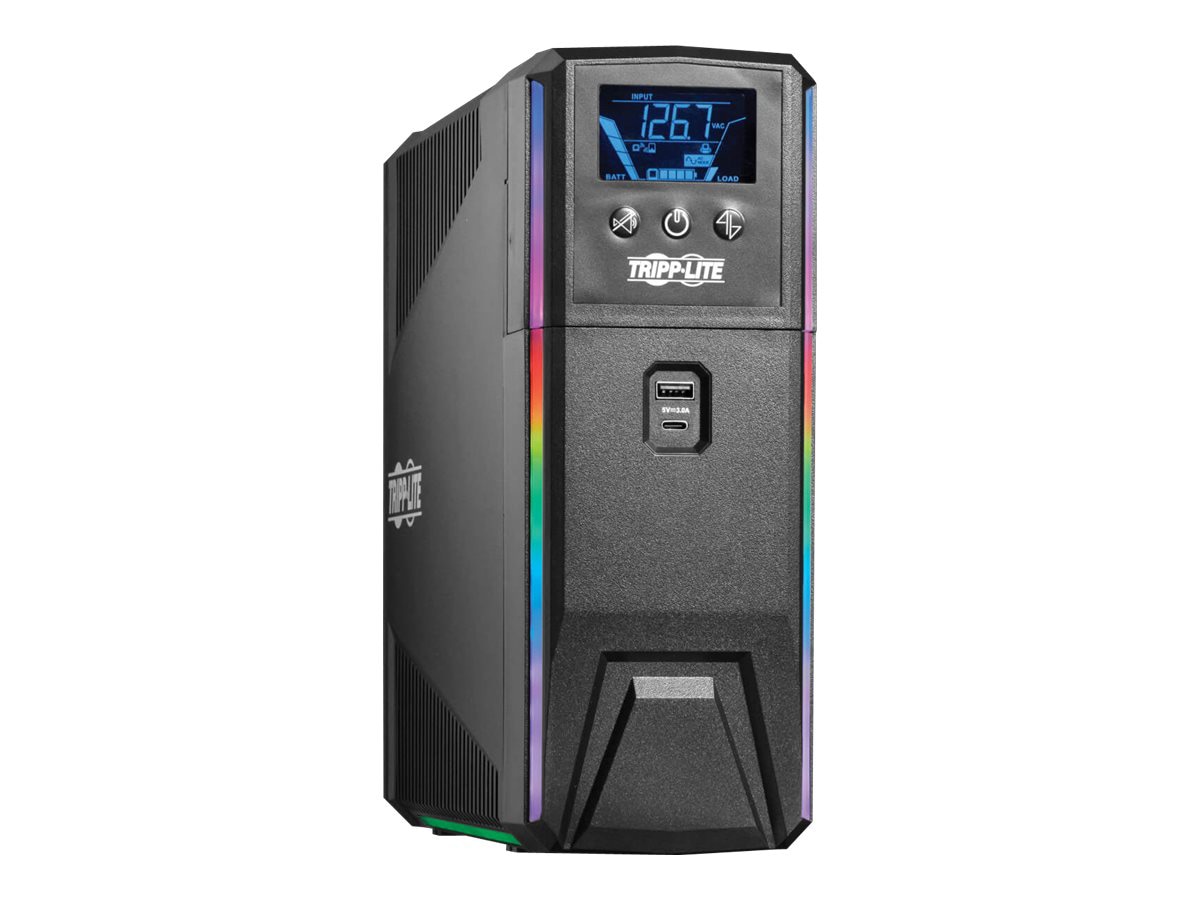 Tripp Lite 1000VA 600W 120V Pure Sine Wave Gaming UPS Battery Backup ...