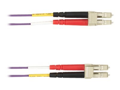 Black Box patch cable - 10 m - violet - FOCMR10-010M-LCLC-VT - Fiber ...