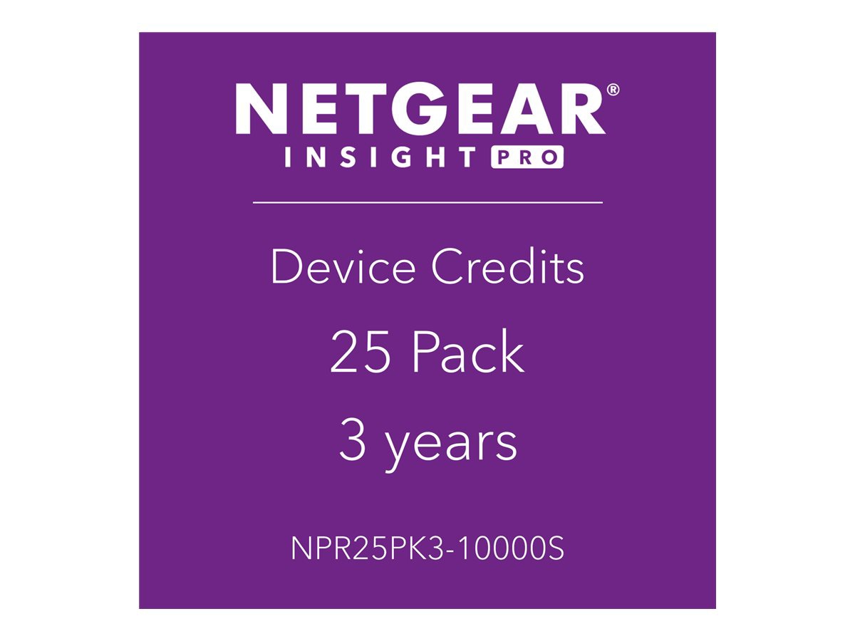 Netgear Insight Pro 25-Pack - 3 Year - Service - NPR25PK3-10000S ...