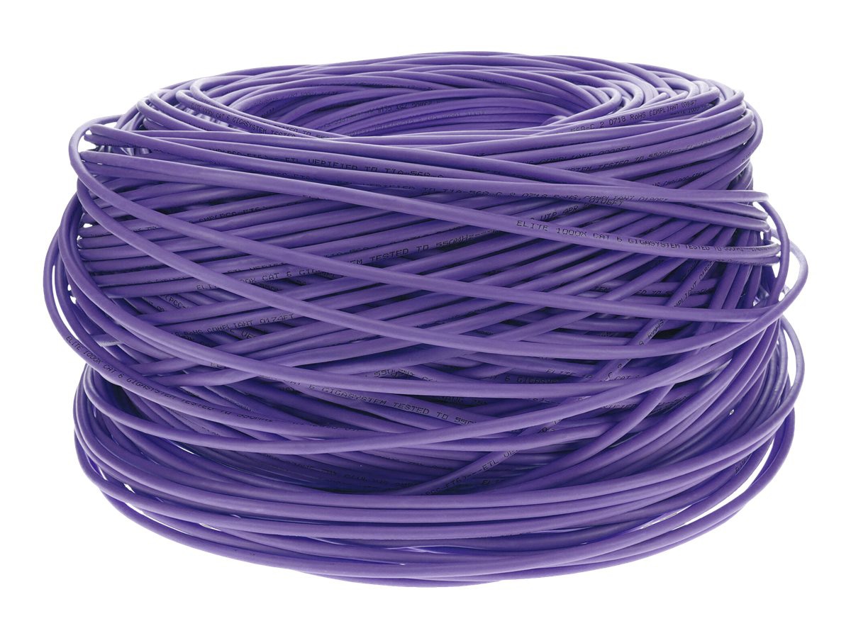 Proline 1000ft Non-Terminated Purple CAT 6 Shielded PVC Bulk Cable ...