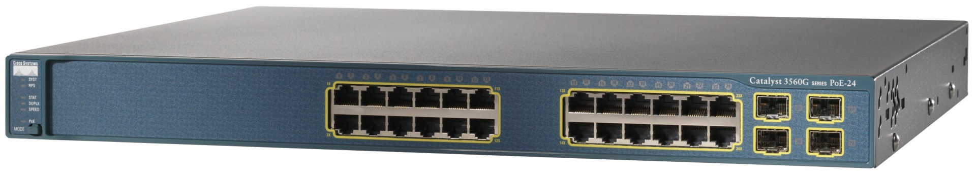 Cisco Catalyst 3560G-24PS - switch - 24 ports - managed - desktop - WS ...