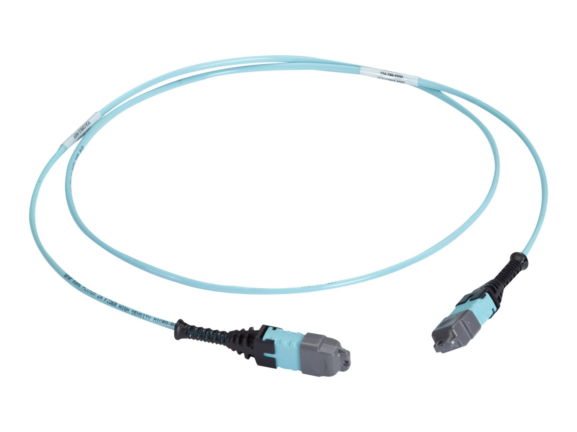 Black Box 30" MTP OM3 Fiber Optic Trunk Cable Plenum 12-Strand Type C ...