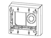 Wiremold Extra Deep Device Box Fitting - 2-Gang - White - NM2044-2WH ...