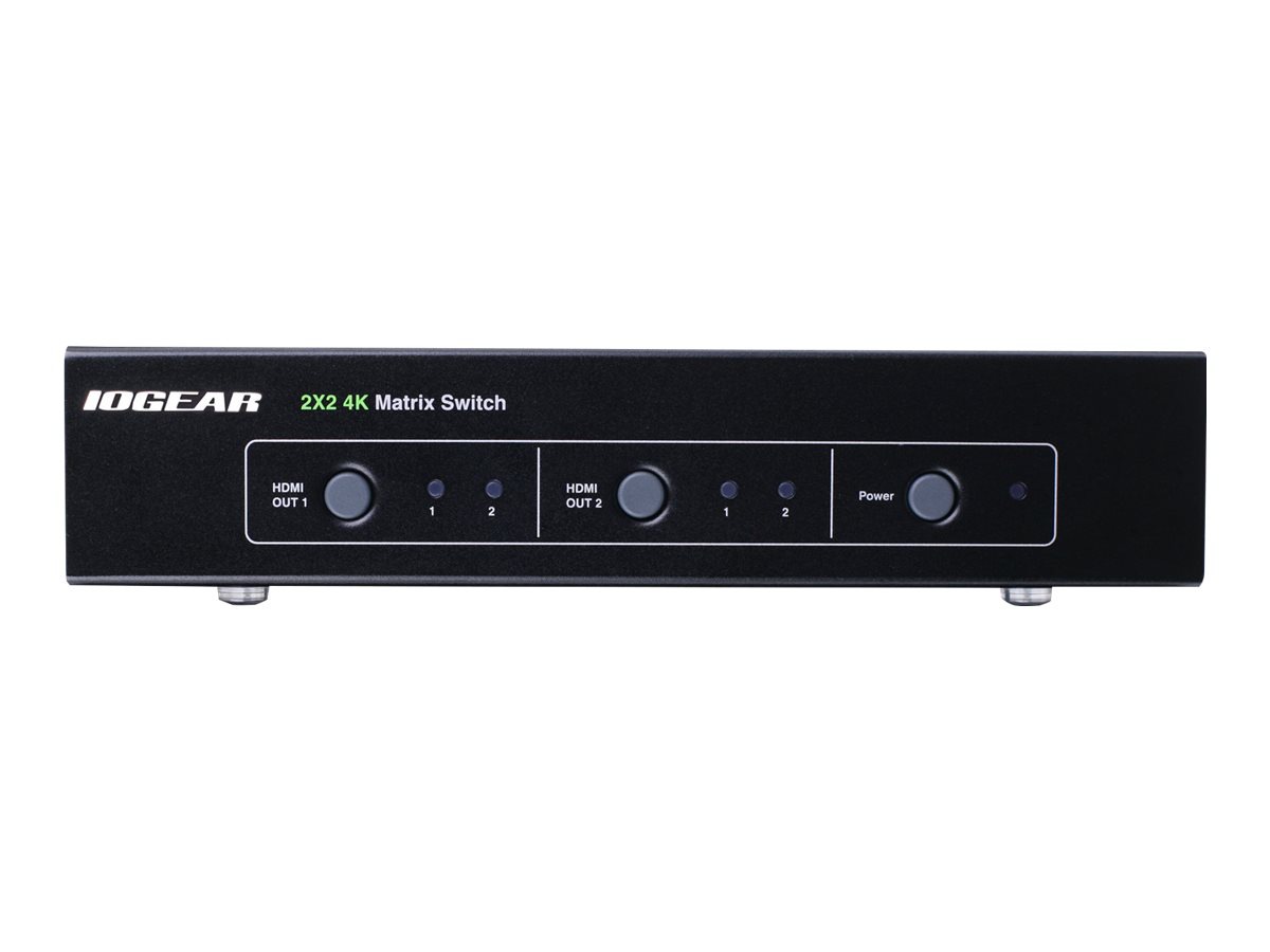 IOGEAR 2x2 HDMI Matrix Switch with 4K and RS-232 (TAA) - GHMS8422 ...
