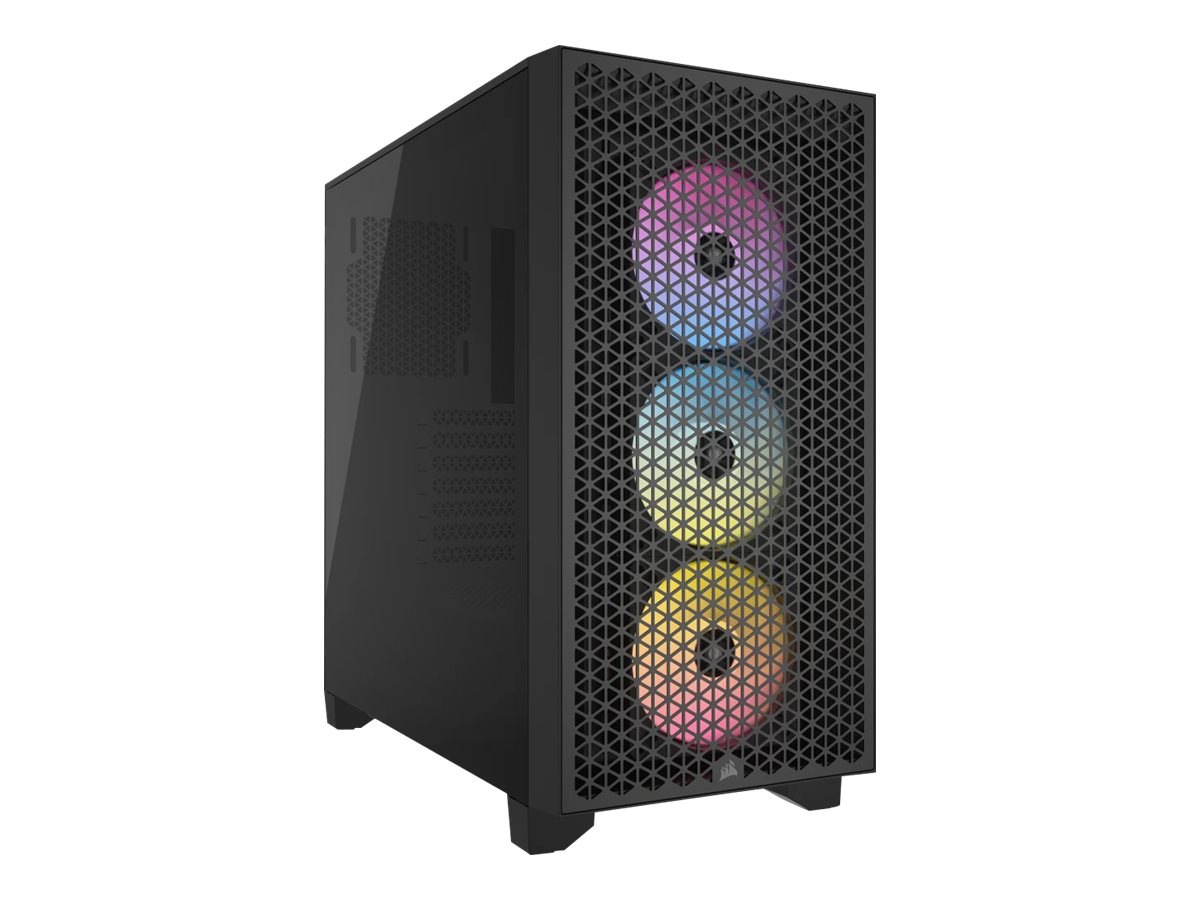 CORSAIR 3000D RGB Airflow Mid-Tower PC Case - Black - CC-9011255-WW ...