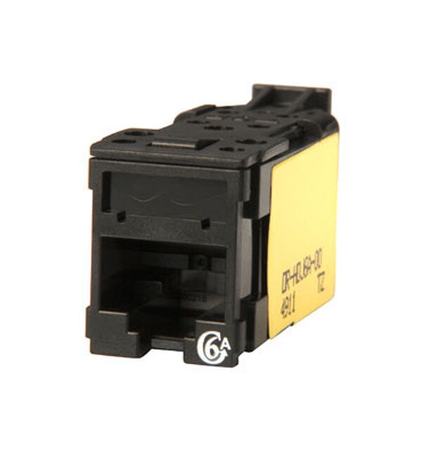 Ortronics CAT6A Clarity High Density Jack with T568A/B Wiring - Black ...