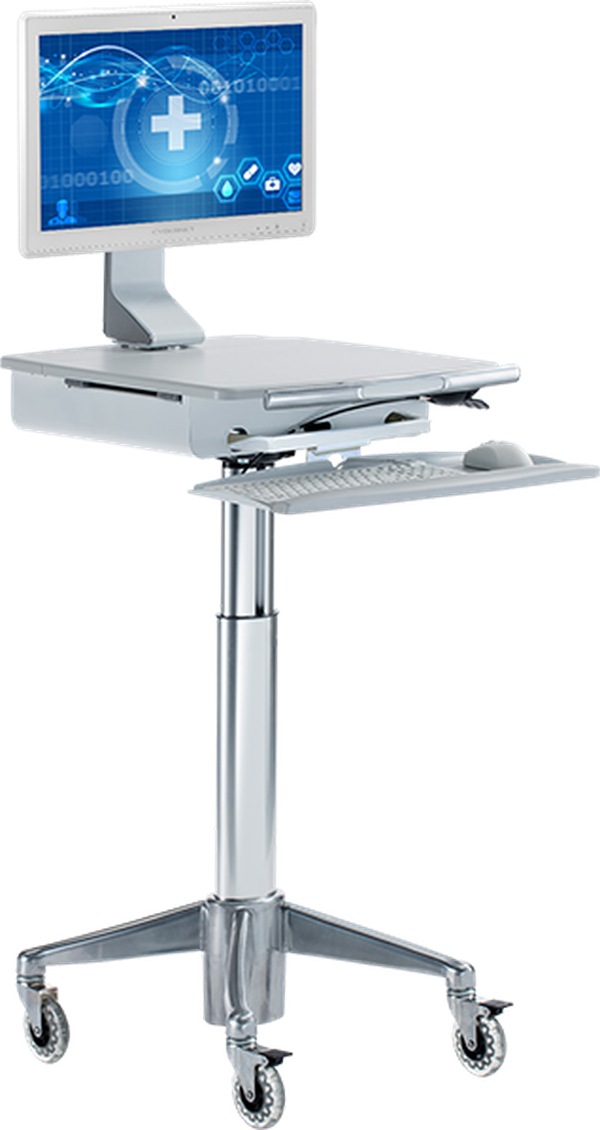 Cybernet Electronic PC Cart with Swivel Mount - ELEPC1-1133264 ...